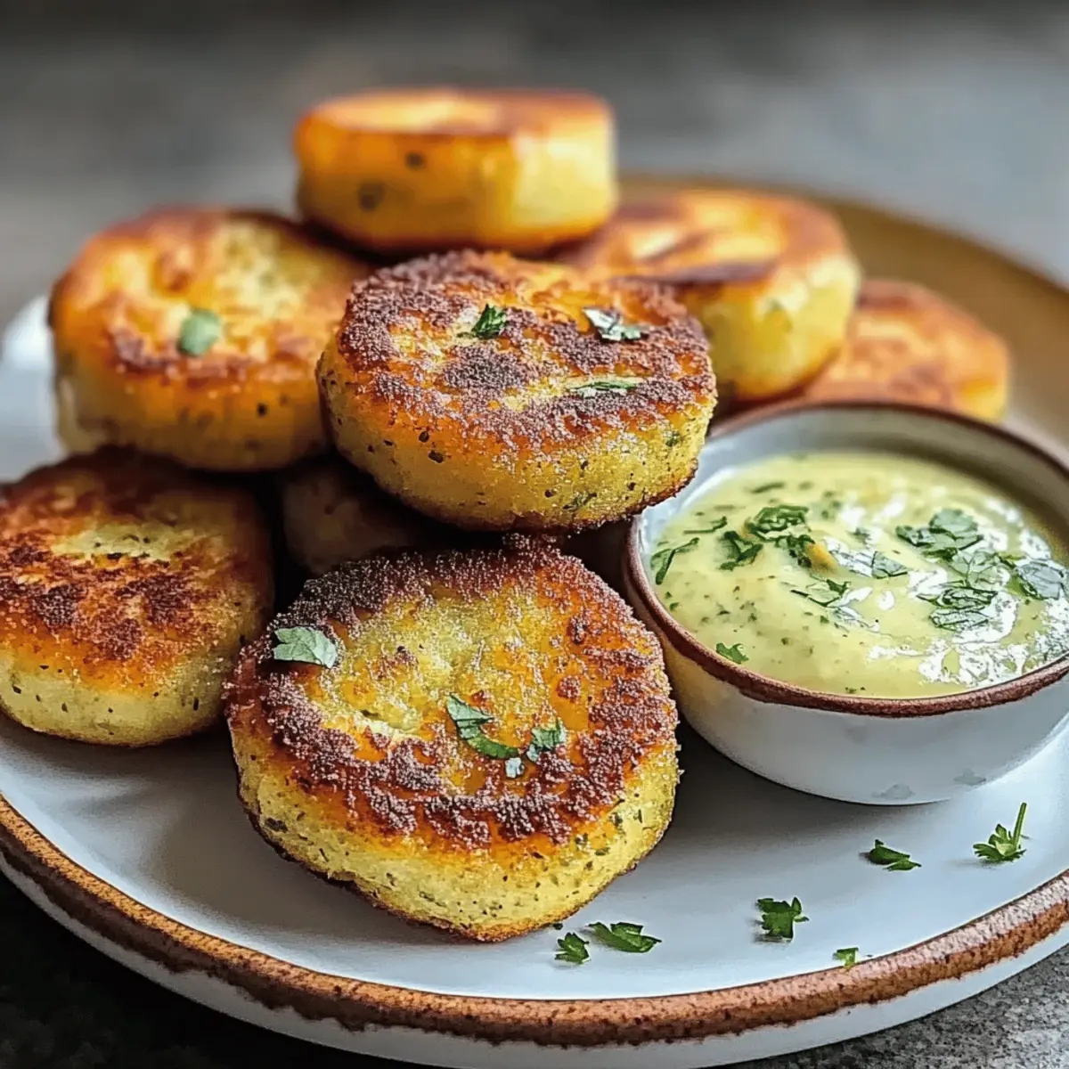 Irresistible Crispy Caribbean Yucca Cakes with Garlic-Lime Mojo