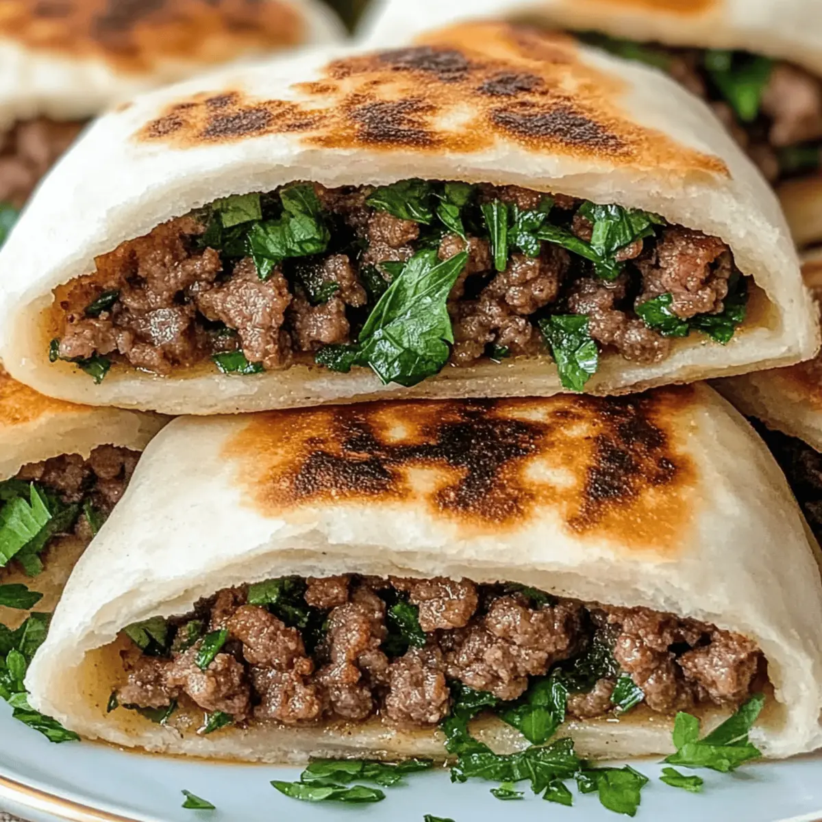 Irresistible Crispy Lebanese Arayes: Delicious Pita Pockets