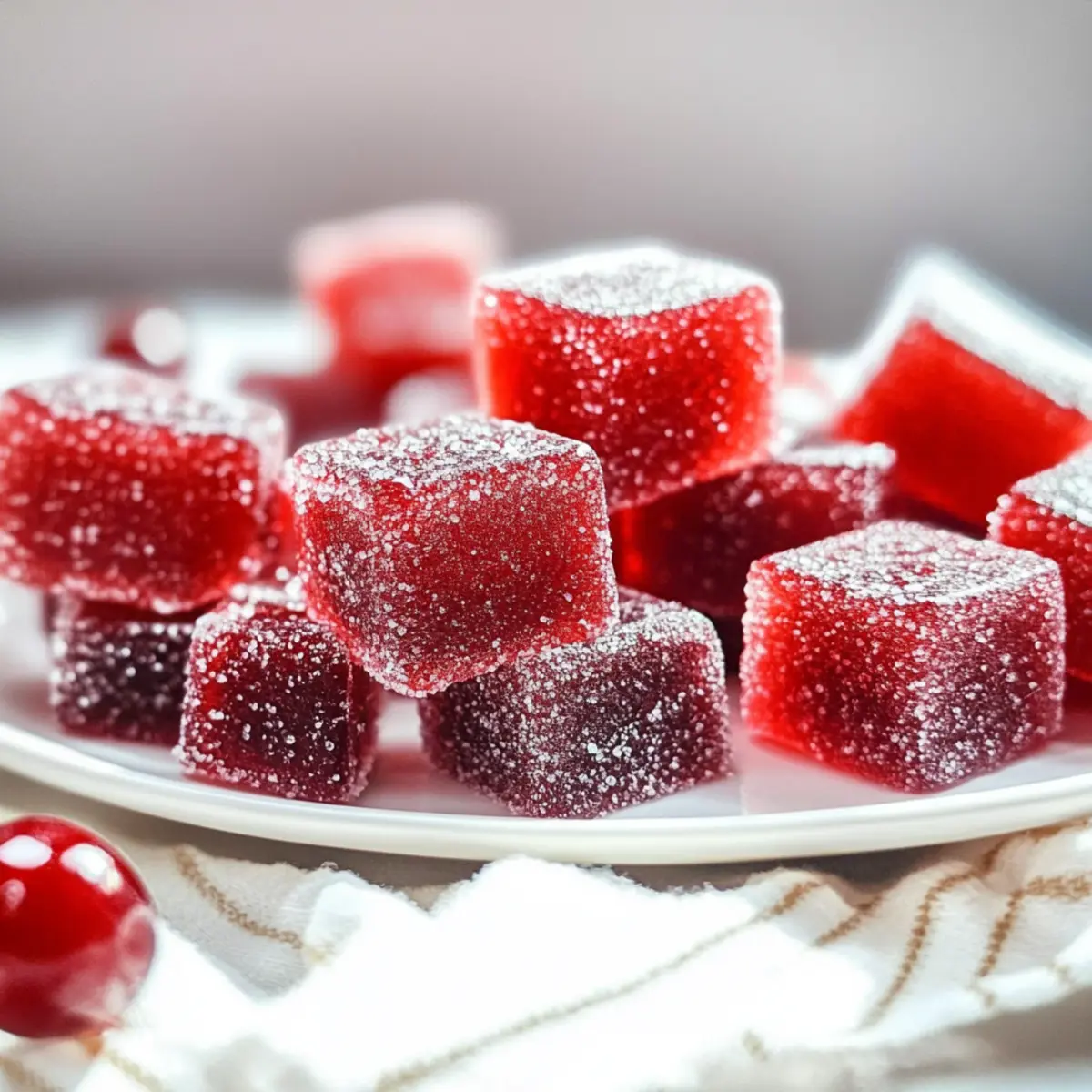 Irresistible Cranberry Jelly Candies - Easy Holiday Treats