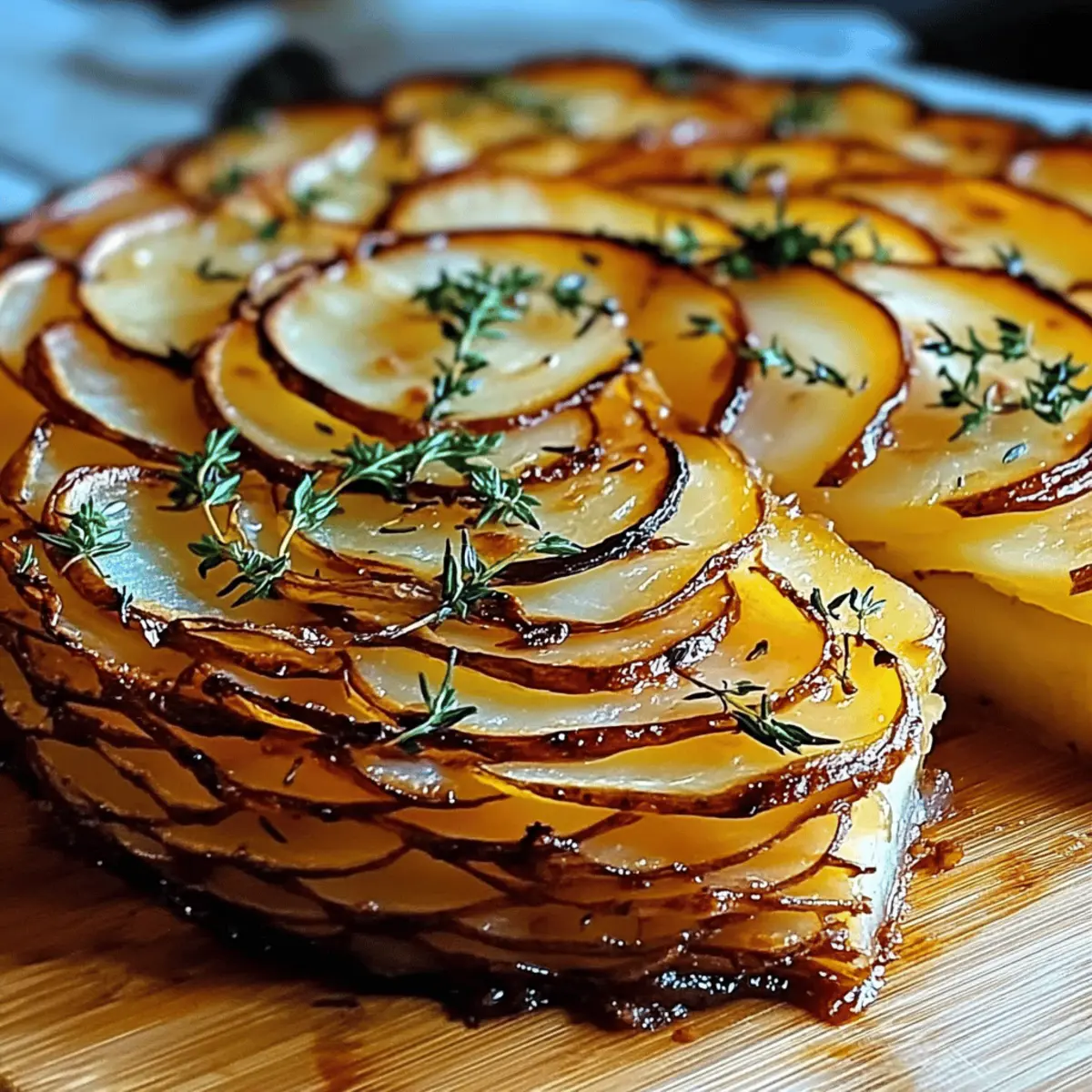 Crispy Balsamic Thyme Potato Torte: Irresistible Comfort Food