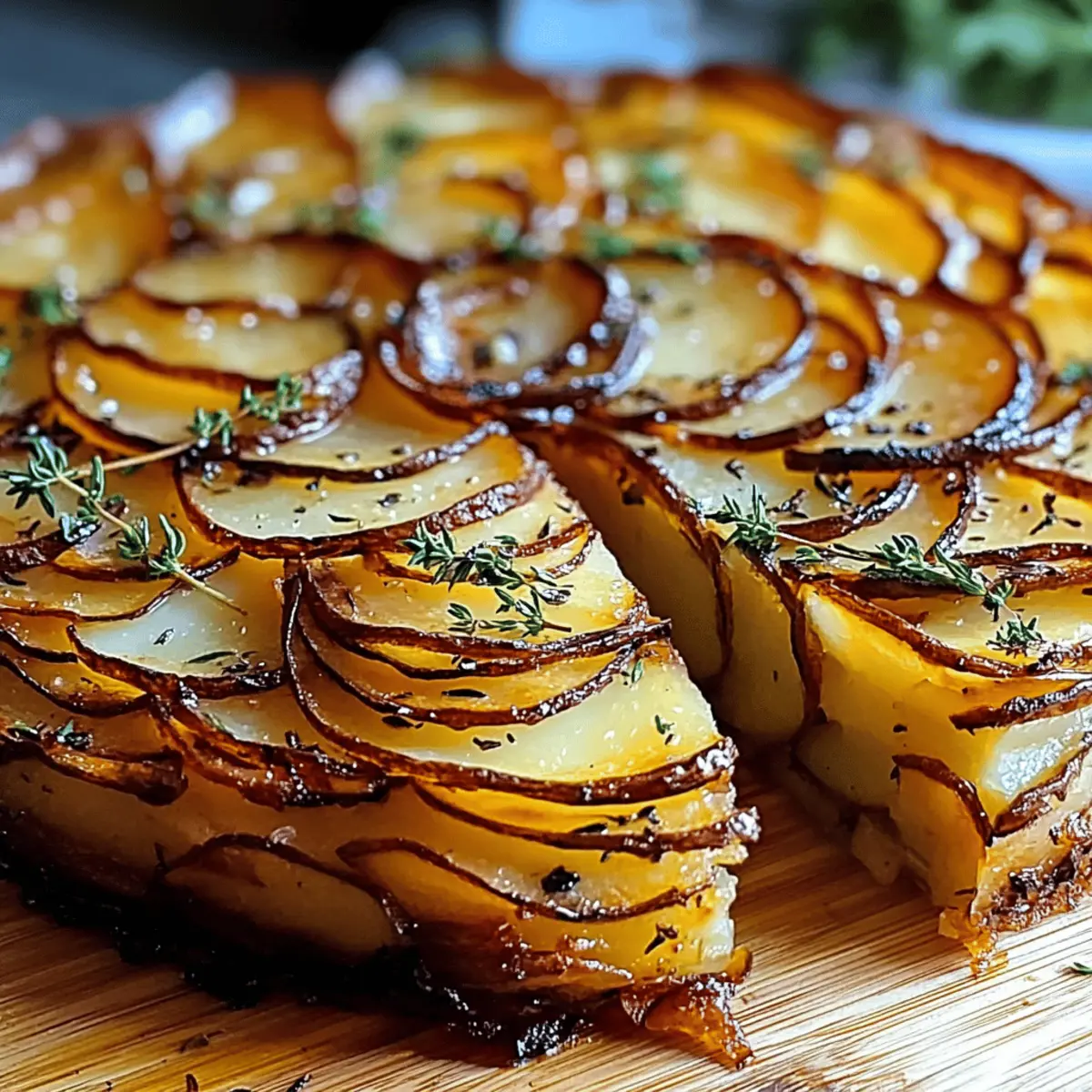 Crispy Balsamic Thyme Potato Torte: Irresistible Comfort Food