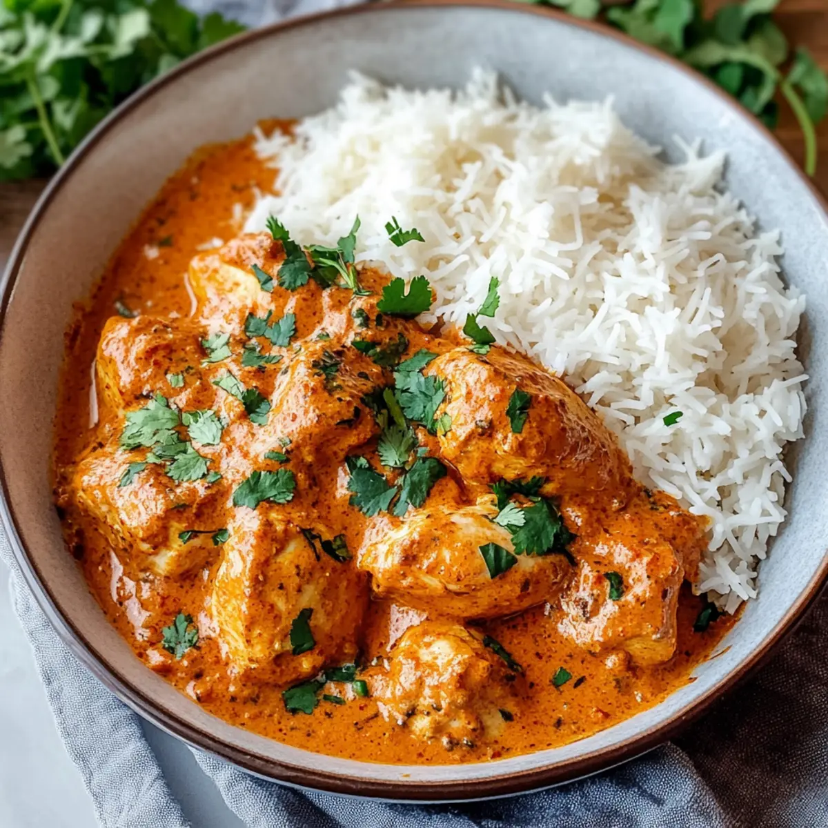 Irresistible Crockpot Creamy Coconut Chicken Tikka Masala