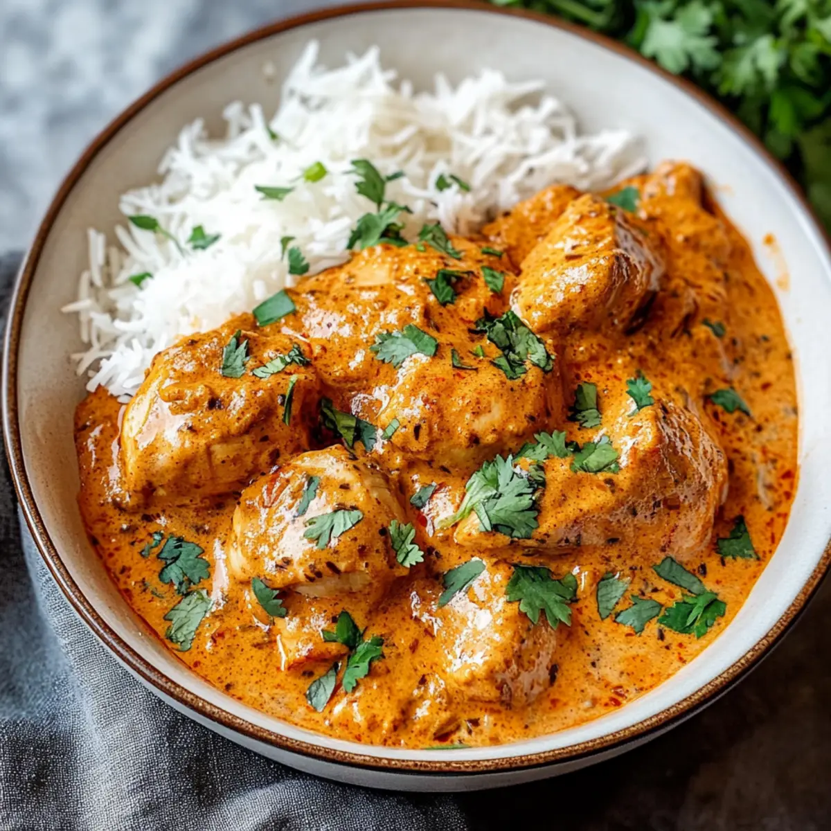 Irresistible Crockpot Creamy Coconut Chicken Tikka Masala